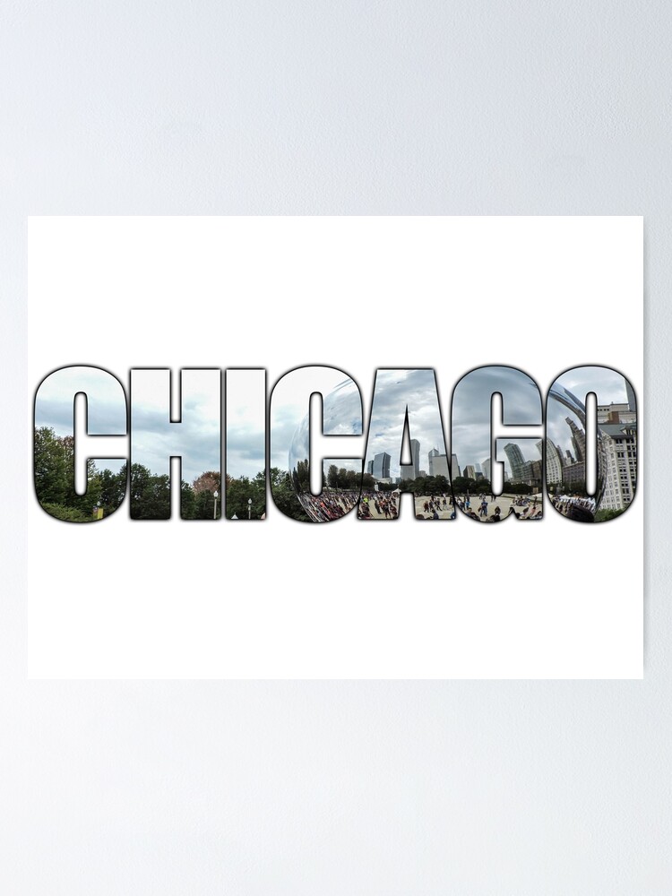 "Chicago - Word Art" Poster by bazille | Redbubble