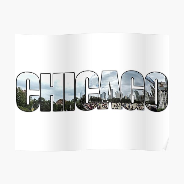 "Chicago - Word Art" Poster by bazille | Redbubble