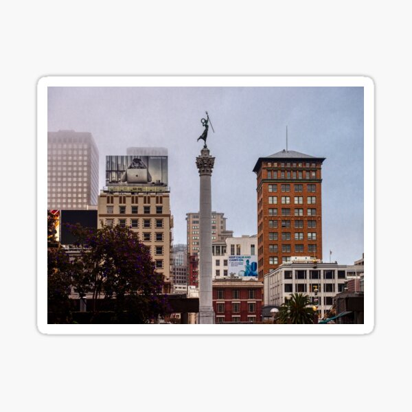 "Statue On Top Of A Column" Sticker for Sale by urbanfragments | Redbubble