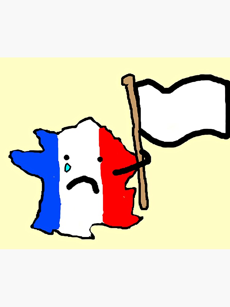 "France Surrender" Sticker for Sale by nick7892 | Redbubble