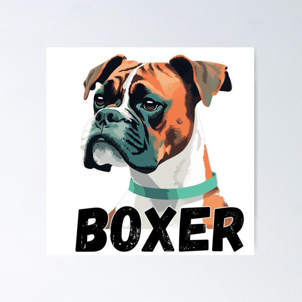 "Stylish Boxer Dog Design - A must have for Boxer lovers" Poster by ...