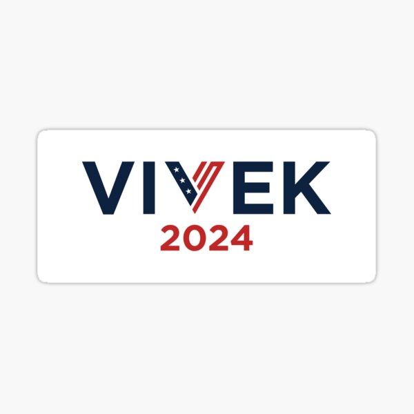 "Vivek 2024 Republican For President" Sticker for Sale by Heartworx ...