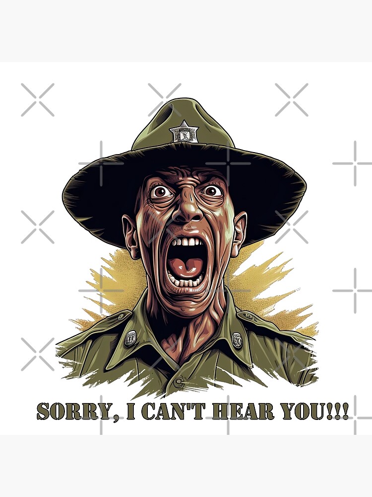 "US Drill Sergeant Screaming 'Sorry, I Can't Hear You' Motivational ...