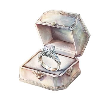 "Luxury ring sticker. Wedding, bride. Engagement ring, diamond ...