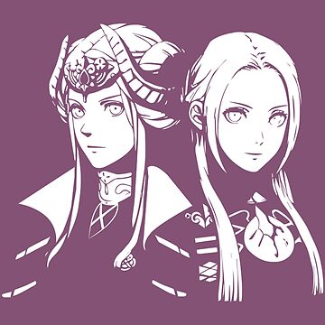 "Edelgard Fire Emblem Three Houses - Pre & Post Time Skip " Sticker for ...