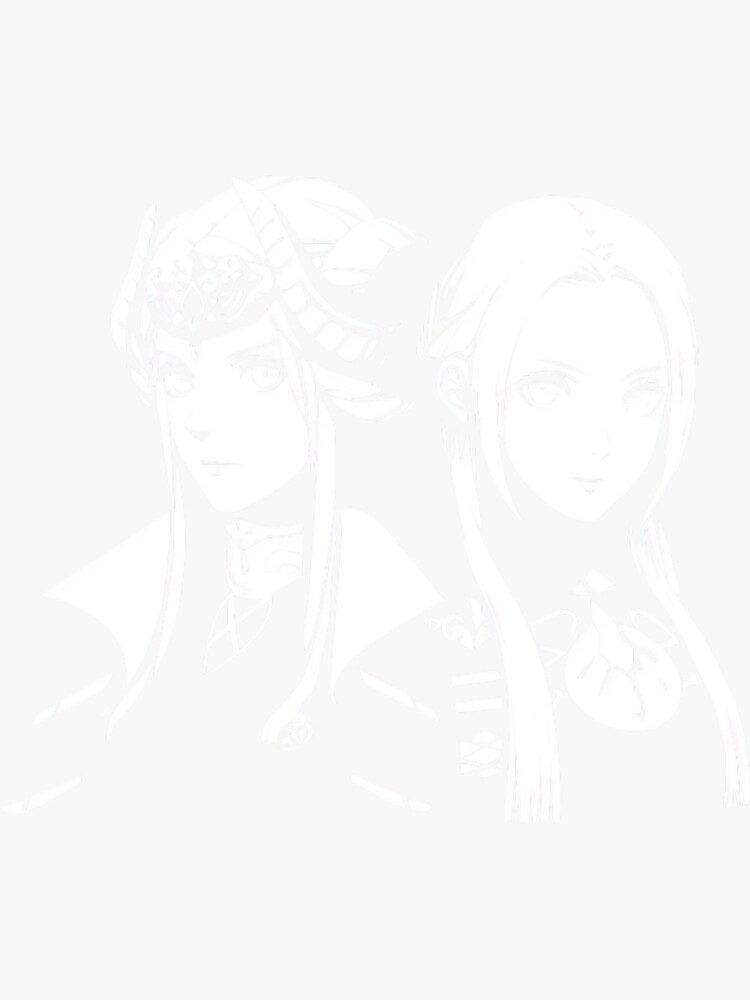 "Edelgard Fire Emblem Three Houses - Pre & Post Time Skip " Sticker for ...