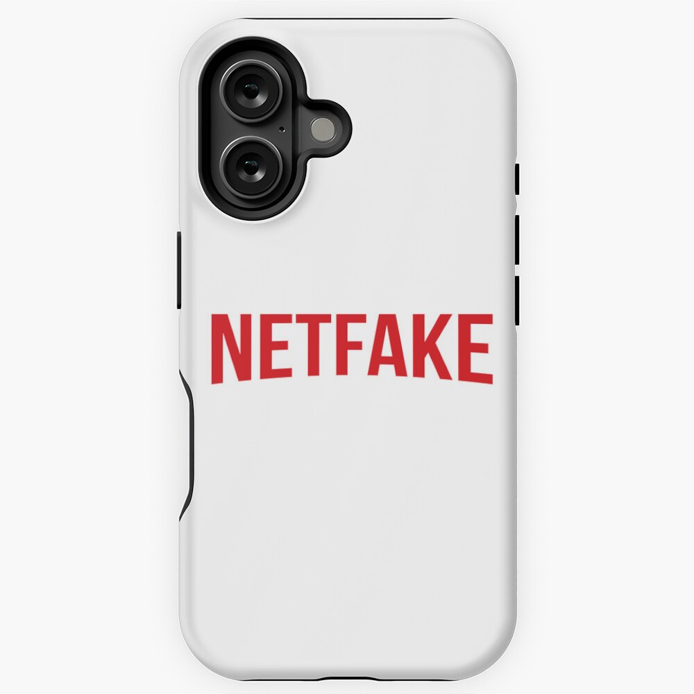"NETFAKE" Sticker for Sale by somestudio | Redbubble