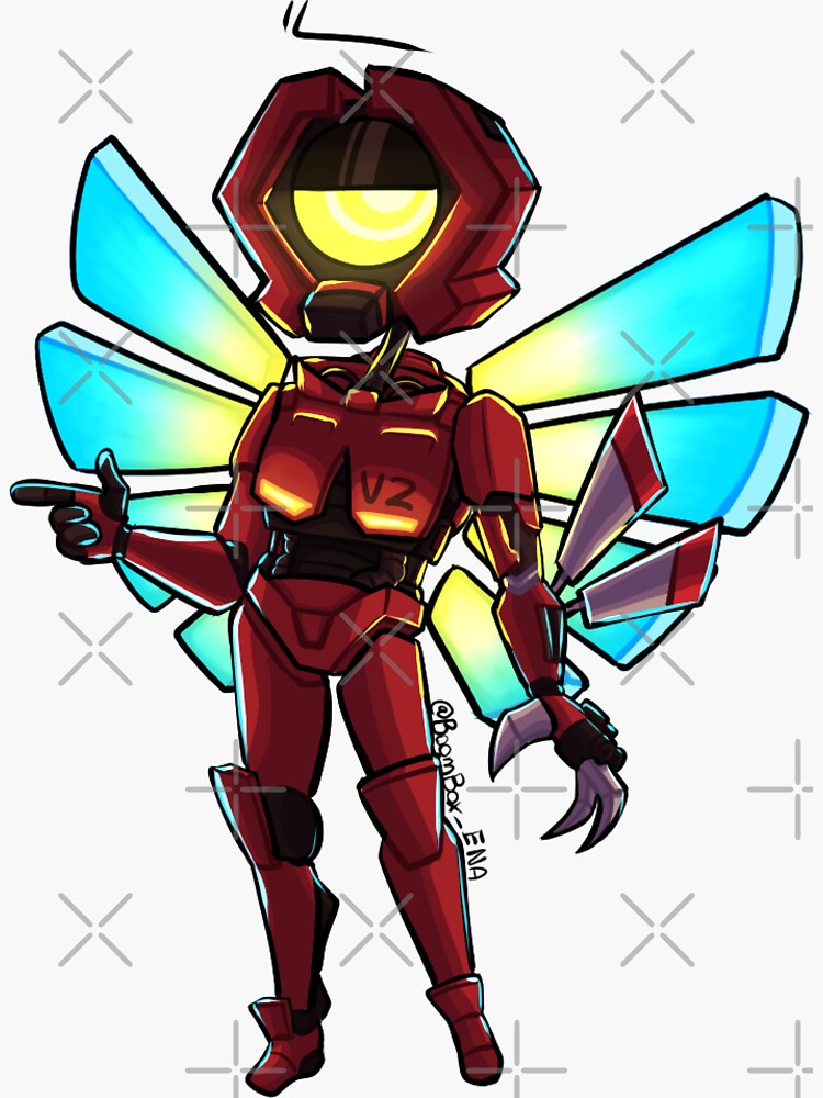 "V2 ULTRAKILL" Sticker for Sale by cloudythecursed | Redbubble