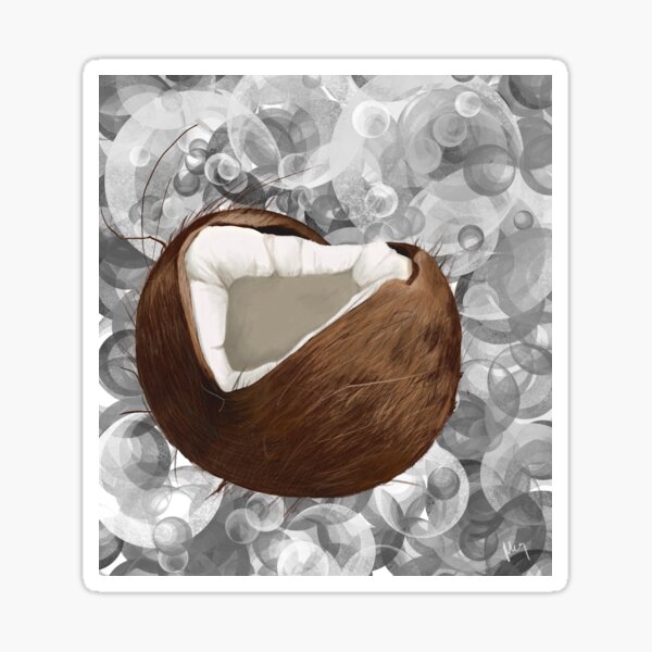 "Coconut" Sticker for Sale by MeganThomas2022 | Redbubble