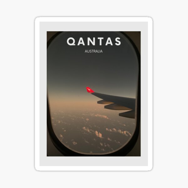 "Qantas poster" Sticker for Sale by BeccaBoo05 | Redbubble