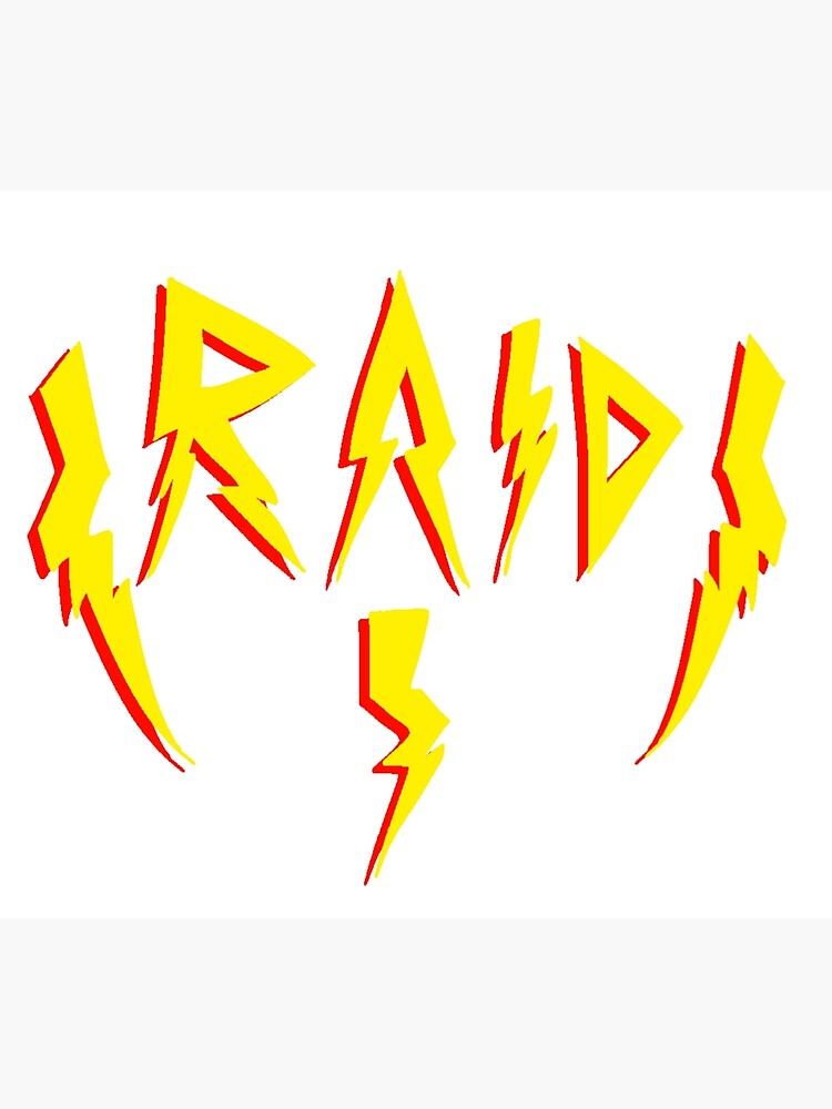 "raid logo" Poster for Sale by SkullRaptor | Redbubble