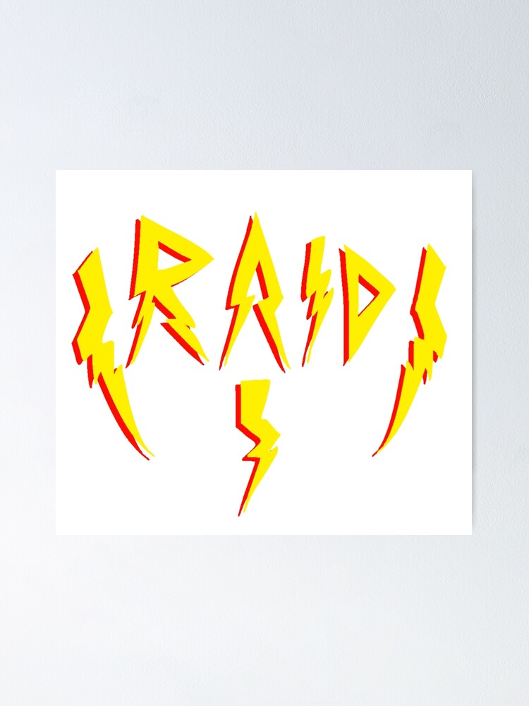 "raid logo" Poster for Sale by SkullRaptor | Redbubble