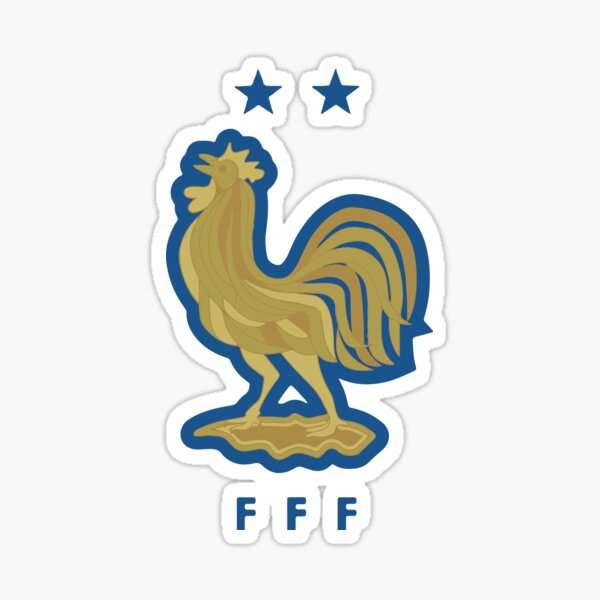 "FFF France Selection Sticker" Sticker by EBESIGN | Redbubble
