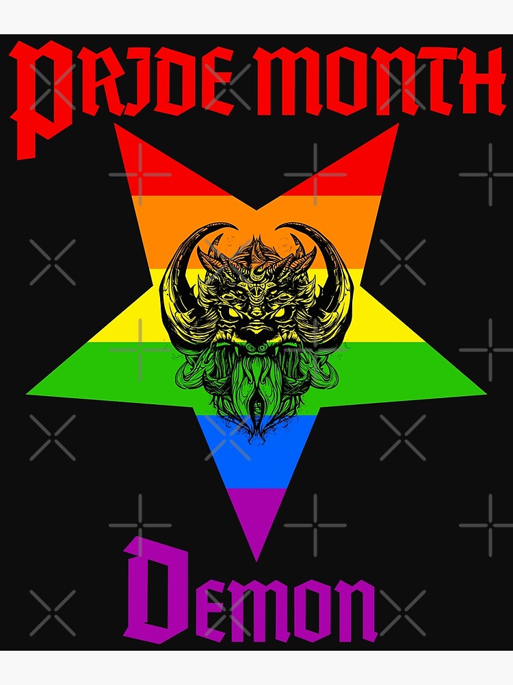 "Pride Month Demon - Pride Month - Pride Month Demon" Poster for Sale ...