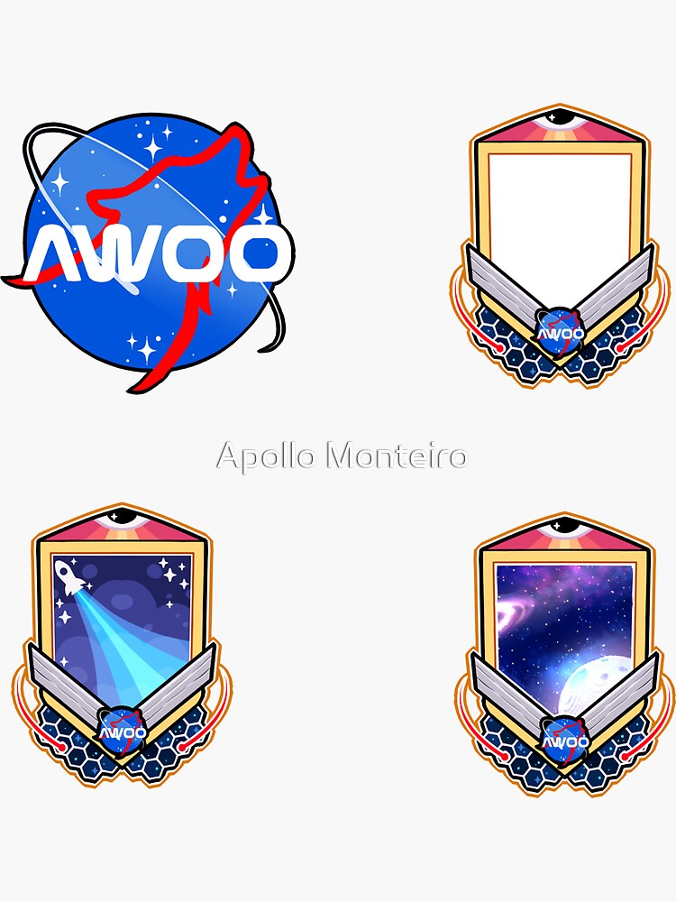"awoo stickerset 1" Sticker for Sale by Arlymone | Redbubble