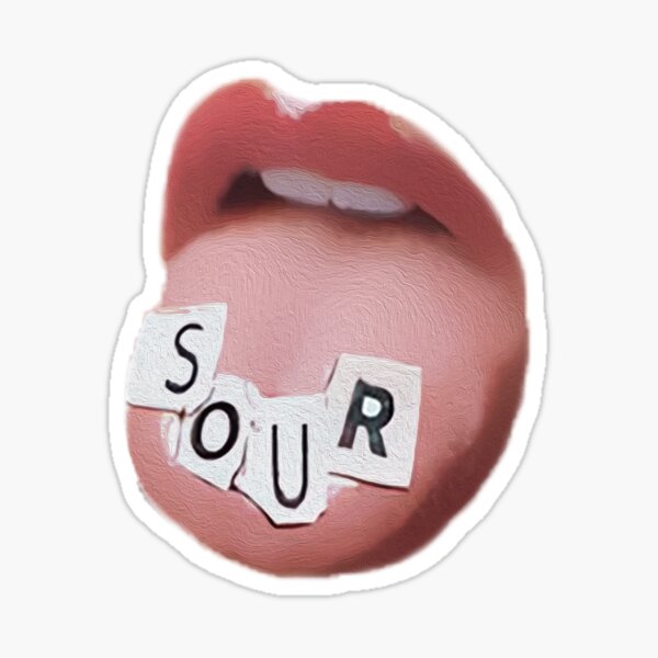 "Sour" Sticker for Sale by lafrande | Redbubble
