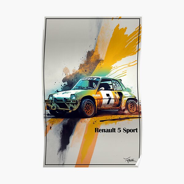 "Renault 5 Sport" Poster von Takenso33 | Redbubble