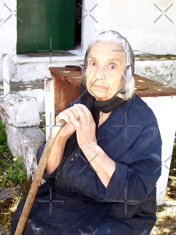 "The Lady of Afra Corfu" by Janet Reidman | Redbubble