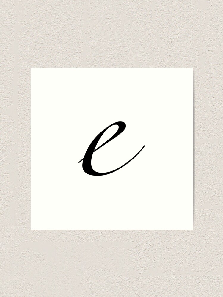 "Monogram Lower Case- E" Art Print for Sale by DesignsByLeah | Redbubble