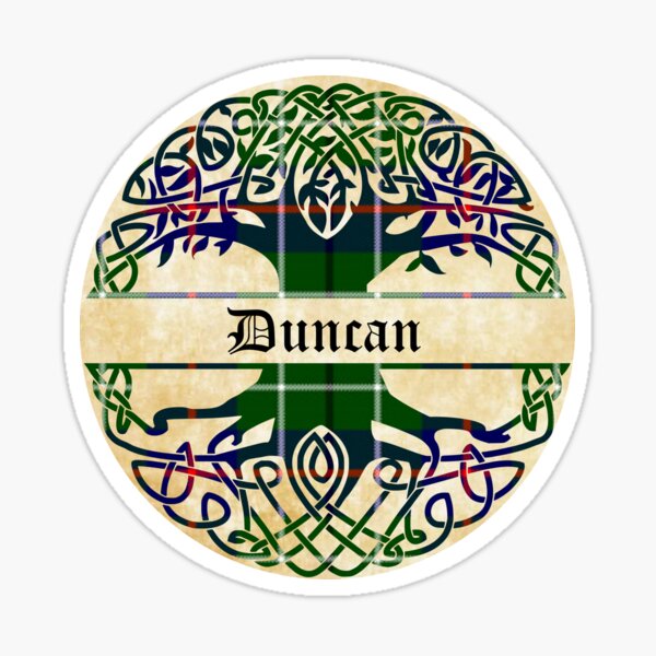 "Duncan Tree of Life Clan Scottish Surname tartan" Sticker for Sale by ...