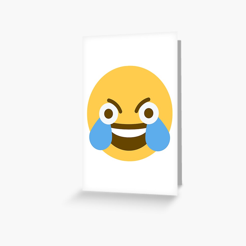"Angry laughing emoji" Greeting Card for Sale by tylorova | Redbubble