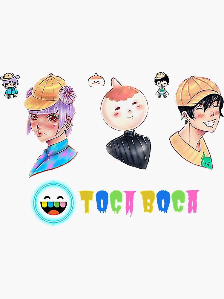 "toca boca " Sticker for Sale by pruet-tjamee | Redbubble