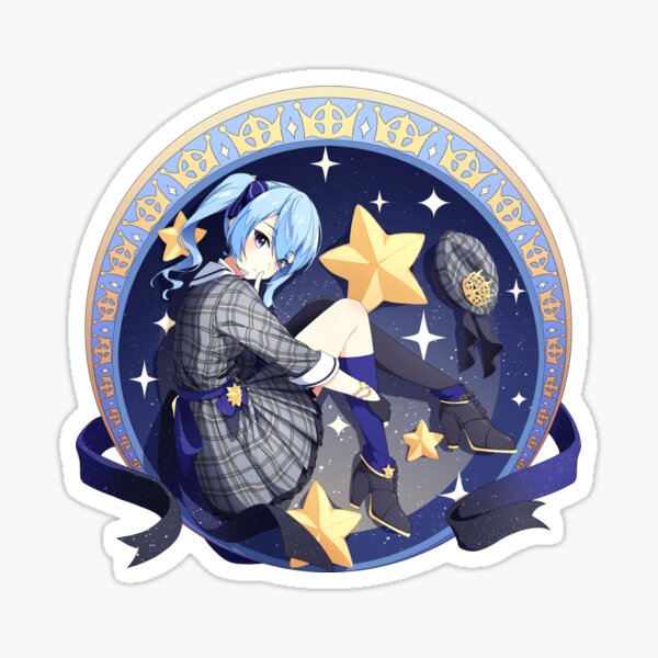 "Hoshimachi Suisei Hololive" Sticker for Sale by Vassilaki | Redbubble
