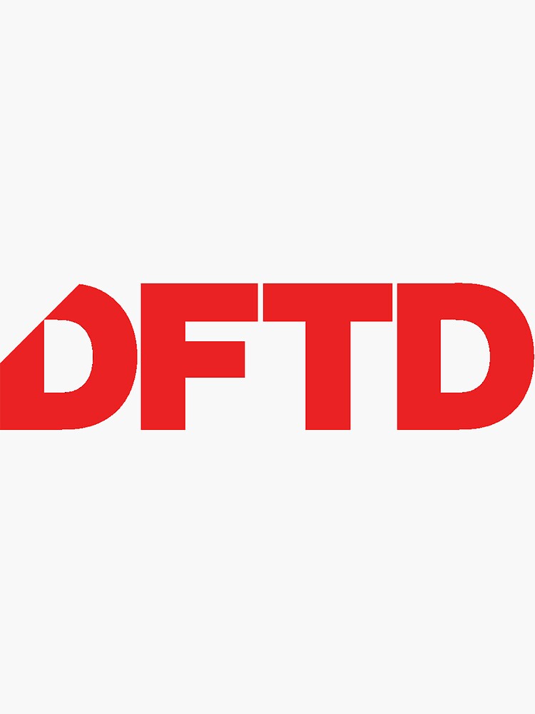"DFTD Label" Sticker by russ867 | Redbubble