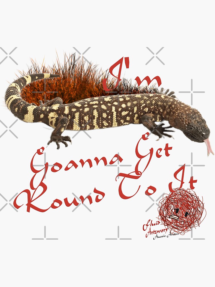 "Aussie Antics - Goanna Do It" Sticker for Sale by DebsFluidArtz ...