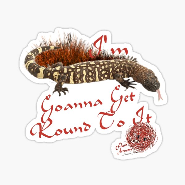 "Aussie Antics - Goanna Do It" Sticker for Sale by DebsFluidArtz ...