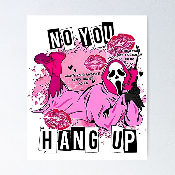 "ghostface PINK" Poster for Sale by dowd-fatimah | Redbubble