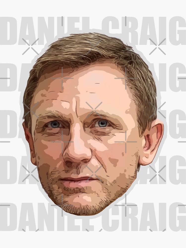 "Daniel Craig Vector Art" Sticker for Sale by Playful-Shop | Redbubble