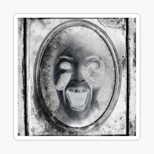 "Scary Face" Sticker by friendlychimp | Redbubble