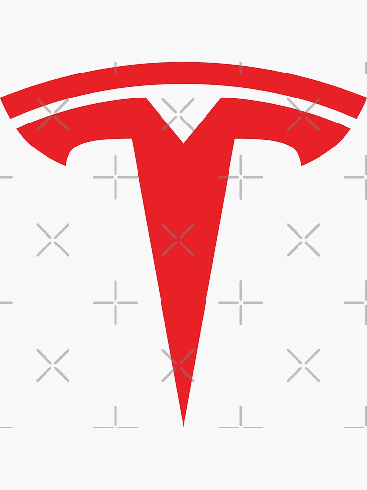 "Te$la Red Logo" Sticker for Sale by EthelRussel | Redbubble