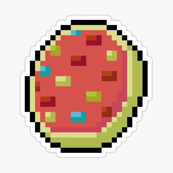 "Pixel Sugar Cookie - pixel food art" Sticker for Sale by ...