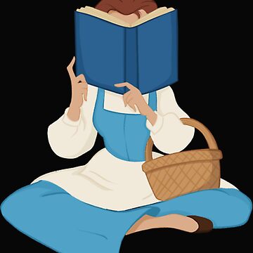 "Belle Reading " Sticker for Sale by MatildaSpink | Redbubble