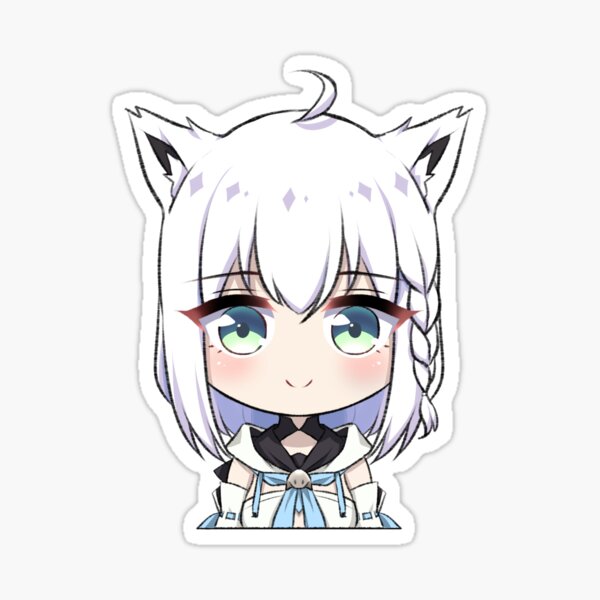 "Hololive - Shirakami Fubuki" Sticker for Sale by Kuross | Redbubble