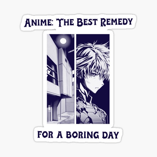 "Anime the best remedy" Sticker for Sale by Locka Click | Redbubble