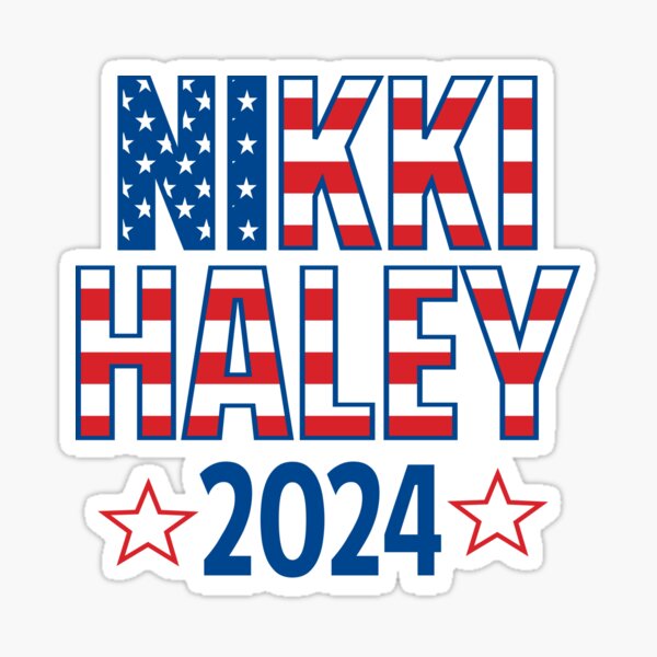 "Nikki Haley 2024" Sticker for Sale by Colorfulman | Redbubble