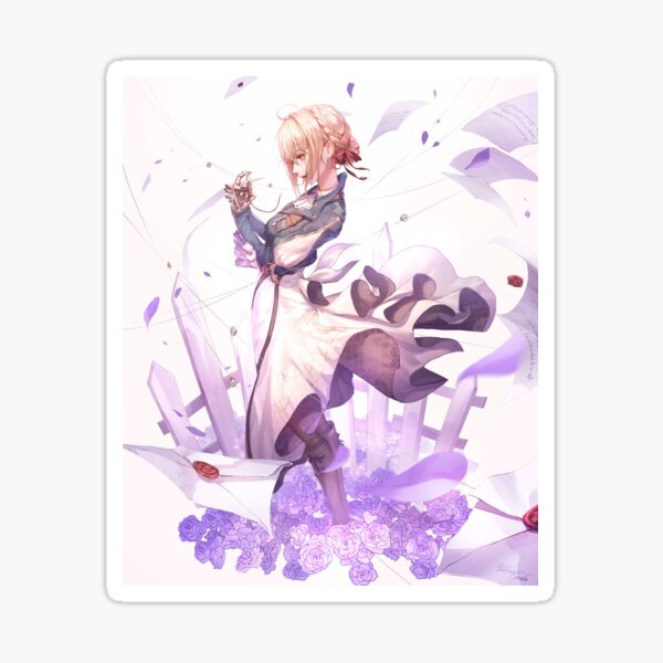 "Violet Evergarden" Sticker for Sale by Kaprelion | Redbubble
