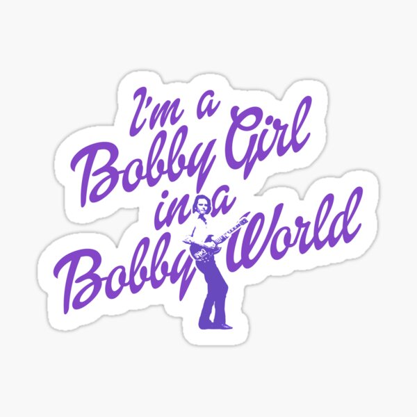 "Purple: I'm A Bobby Girl" Sticker for Sale by lambcraig | Redbubble