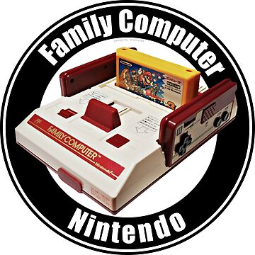 "Famicom Fan Logo, Family Computer Fan Logo, By : WachiraX" Sticker for ...