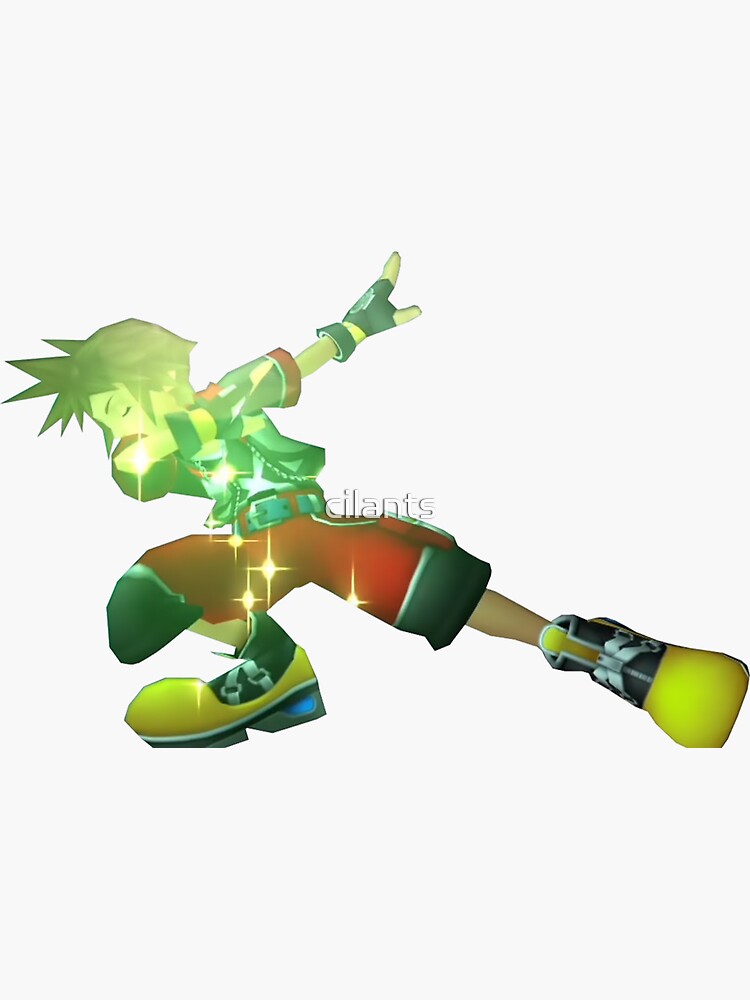 "kingdom hearts sora dab" Sticker for Sale by cilants | Redbubble