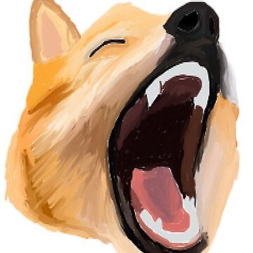 "Screaming dog / screaming doge meme" Sticker for Sale by Arolek ...
