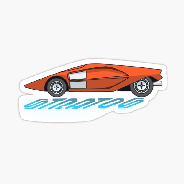 "Stratos Zero color profile with logo" Sticker by MiQuintaRuta | Redbubble