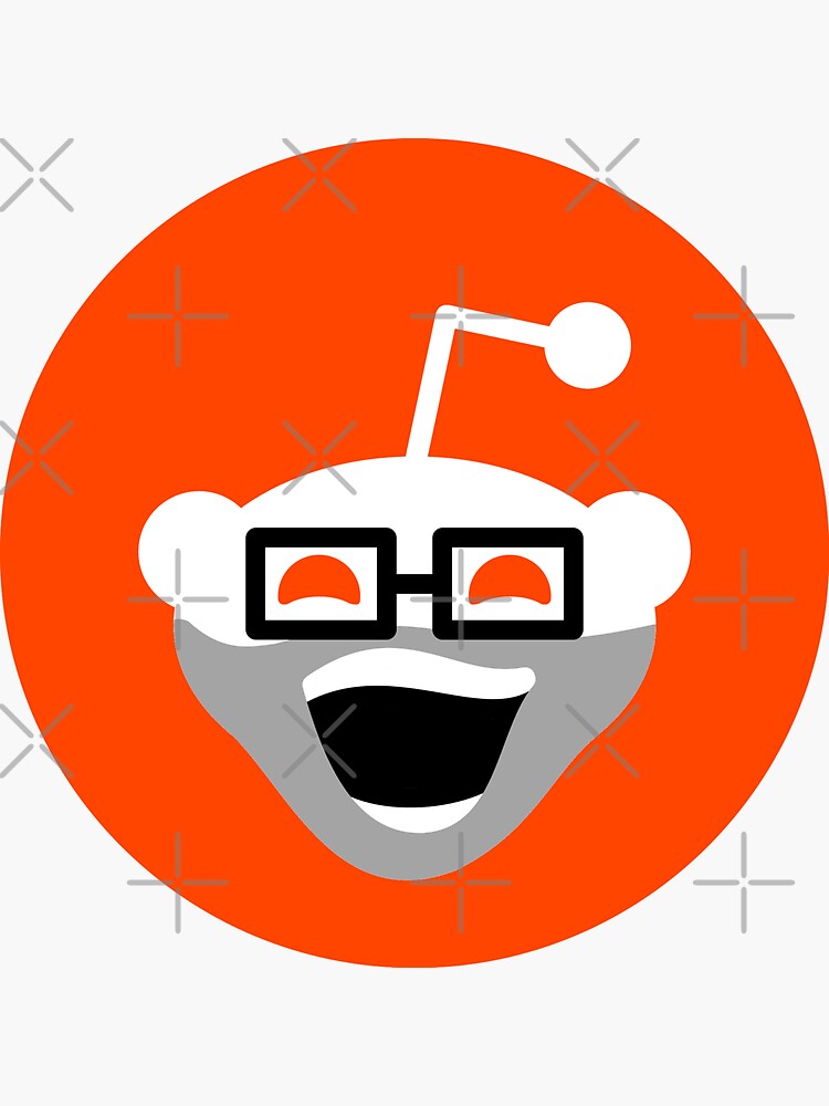 "Reddit Face" Sticker for Sale by Geckoco | Redbubble