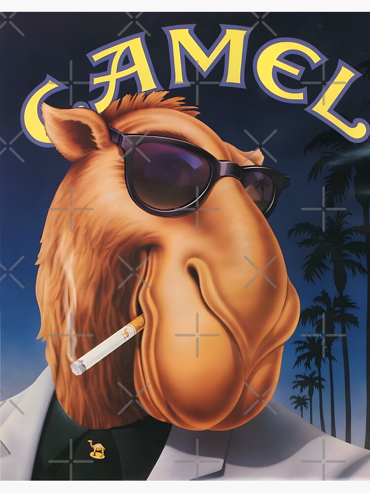 "Joe Camel " Sticker for Sale by Krokodajll | Redbubble