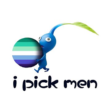 "I Pick Men Pikmin" Sticker for Sale by funkokirby | Redbubble