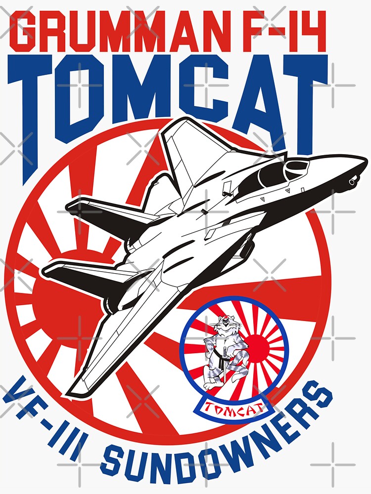 "VF-111 Sundowners" Sticker for Sale by MBK13 | Redbubble