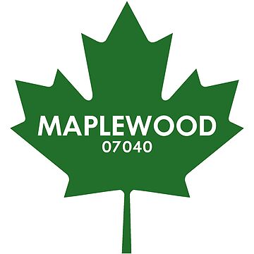"Maplewood Zip Code Maple Leaf Logo" Sticker for Sale by leit | Redbubble